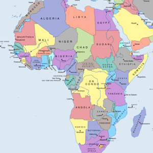 Free Maps of Africa | Mapswire
