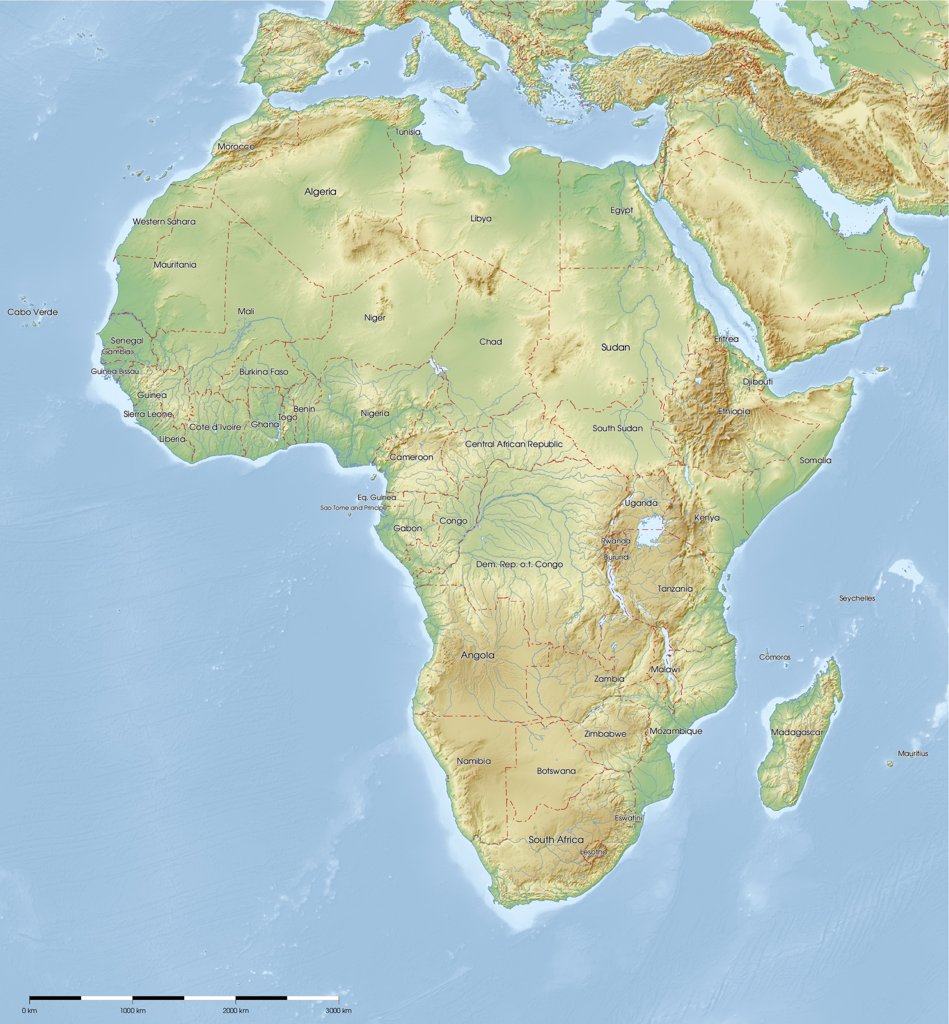 Free Maps of Africa | Mapswire