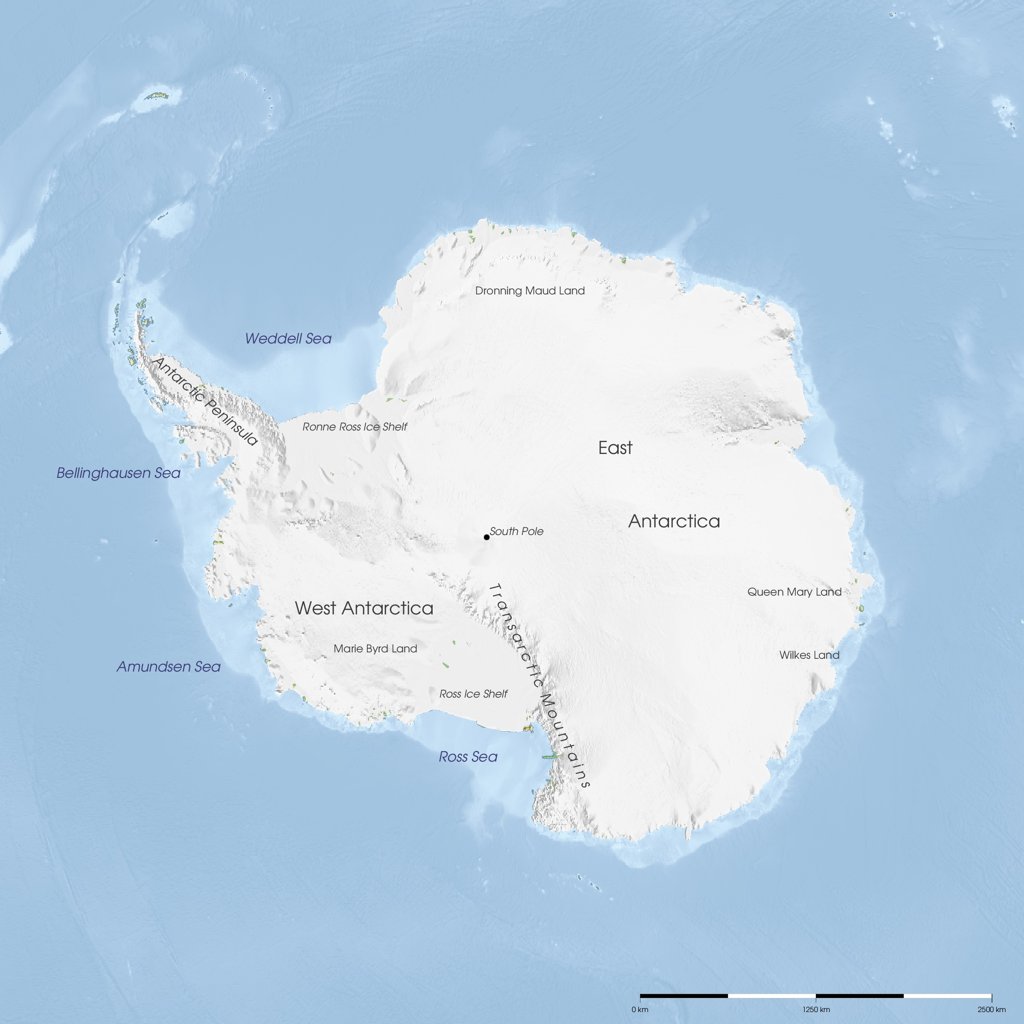 Free Maps of Antarctica | Mapswire