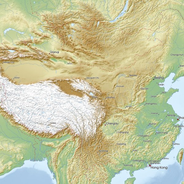 Free Maps of China | Mapswire