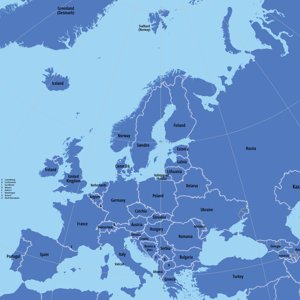 Free Maps of Europe | Mapswire