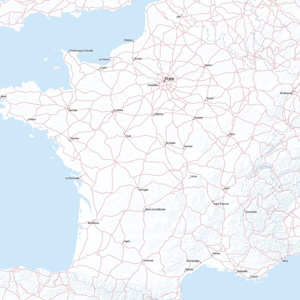 Free Maps of France | Mapswire