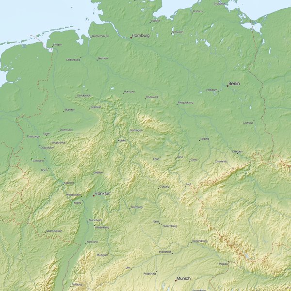 Free Maps of Germany | Mapswire