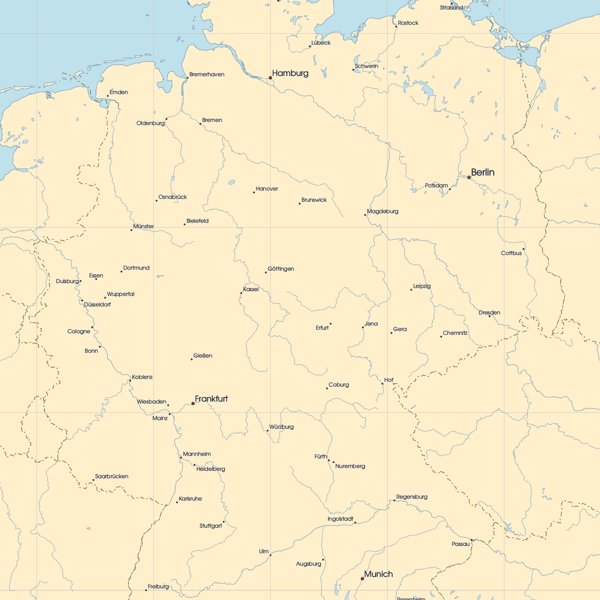 Free Maps of Germany | Mapswire