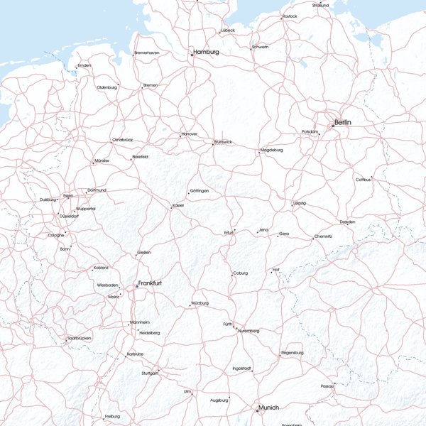 Free Maps of Germany | Mapswire