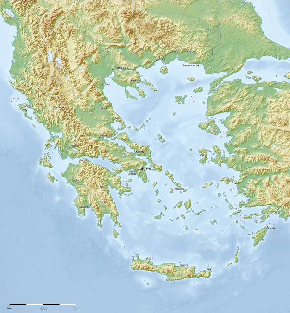 Free Maps of Greece | Mapswire
