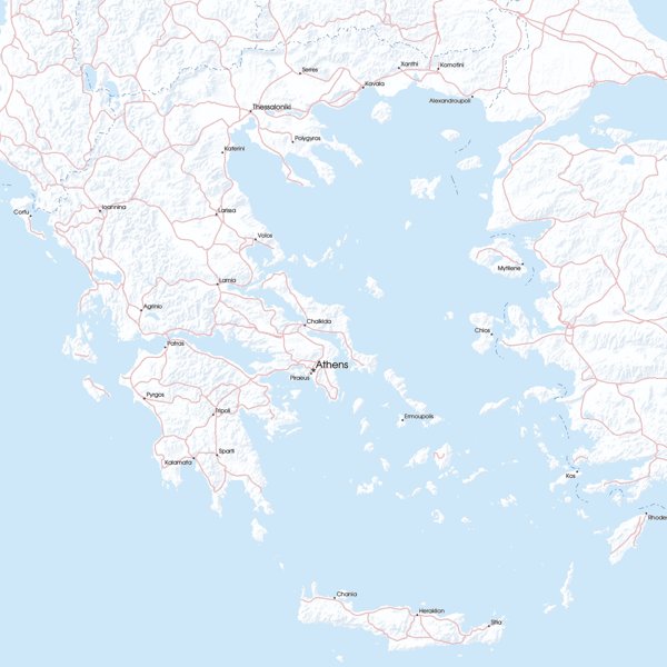 Free Maps of Greece | Mapswire