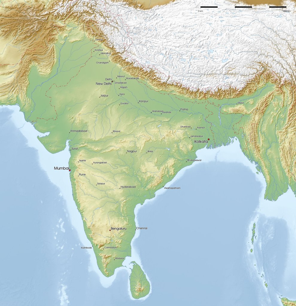 Free Maps of India | Mapswire