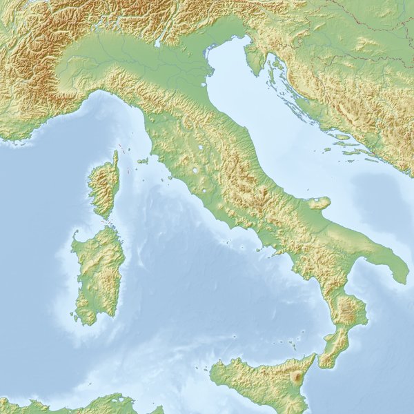 Free Maps of Italy | Mapswire