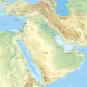 Free Maps of Middle East | Mapswire