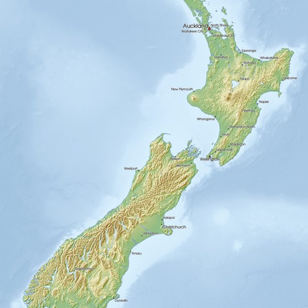 Free Maps of New Zealand | Mapswire