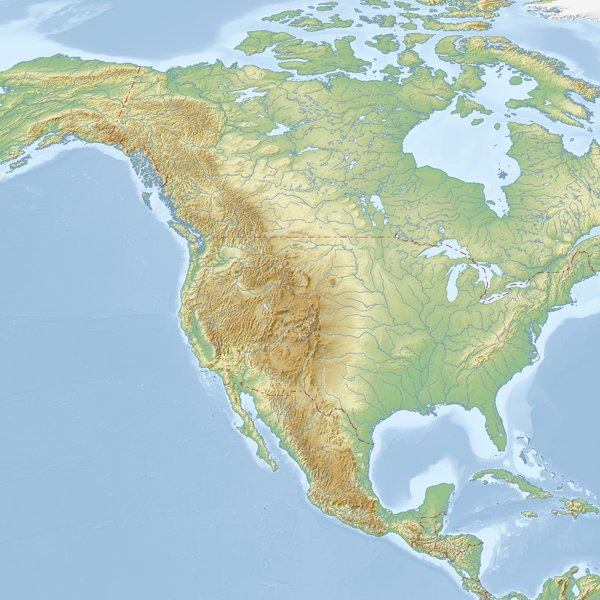 Free Maps of North America | Mapswire