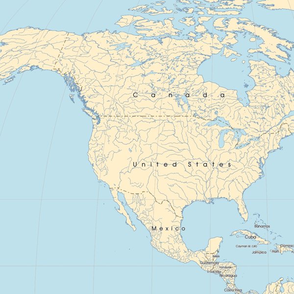Free Maps of North America | Mapswire