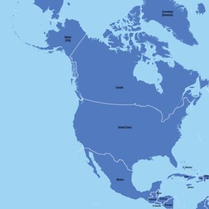Free Maps of North America | Mapswire