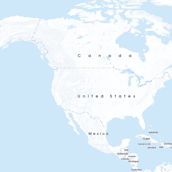 Free Maps of North America | Mapswire