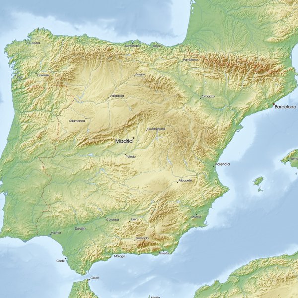 Free Maps of Spain | Mapswire