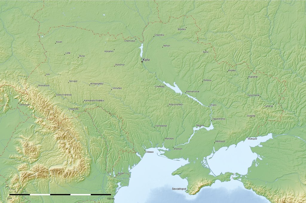 Free Maps of Ukraine | Mapswire