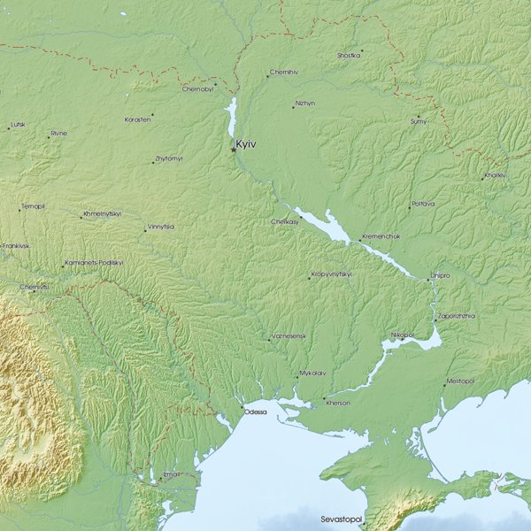 Free Maps of Ukraine | Mapswire