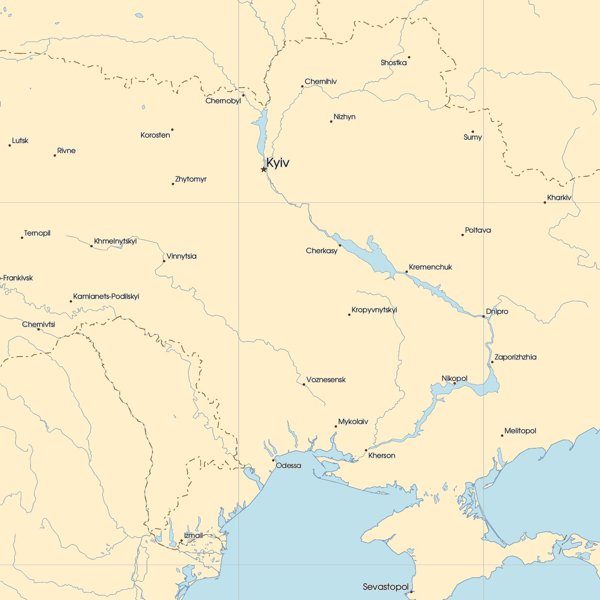 Free Maps of Ukraine | Mapswire