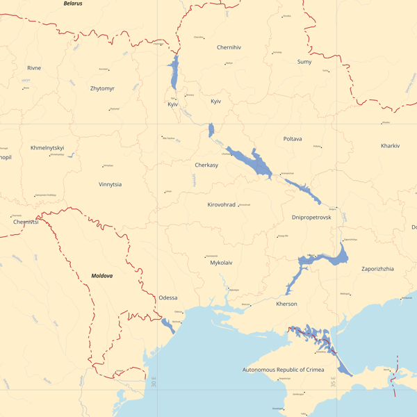 Free Maps of Ukraine | Mapswire