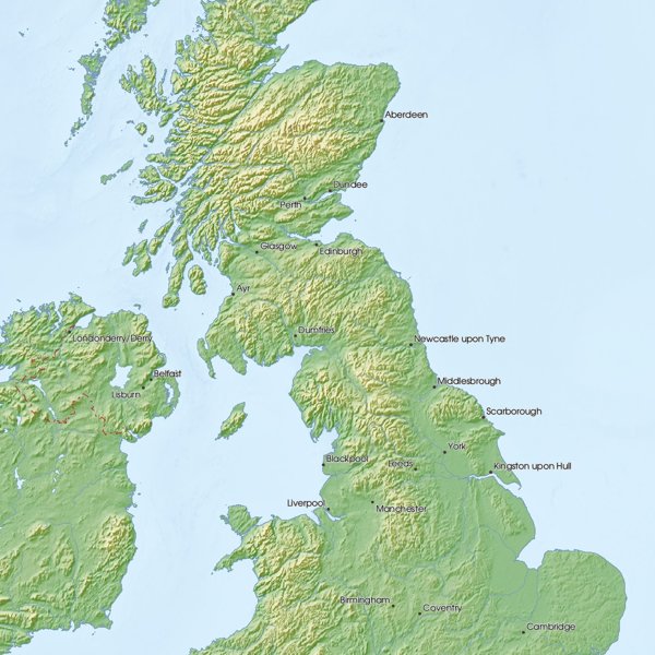 Free Maps of the United Kingdom | Mapswire