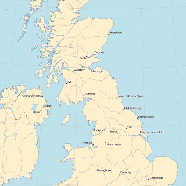 Free Maps of the United Kingdom | Mapswire