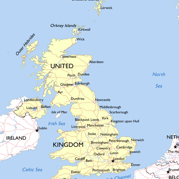 Free Maps of the United Kingdom | Mapswire
