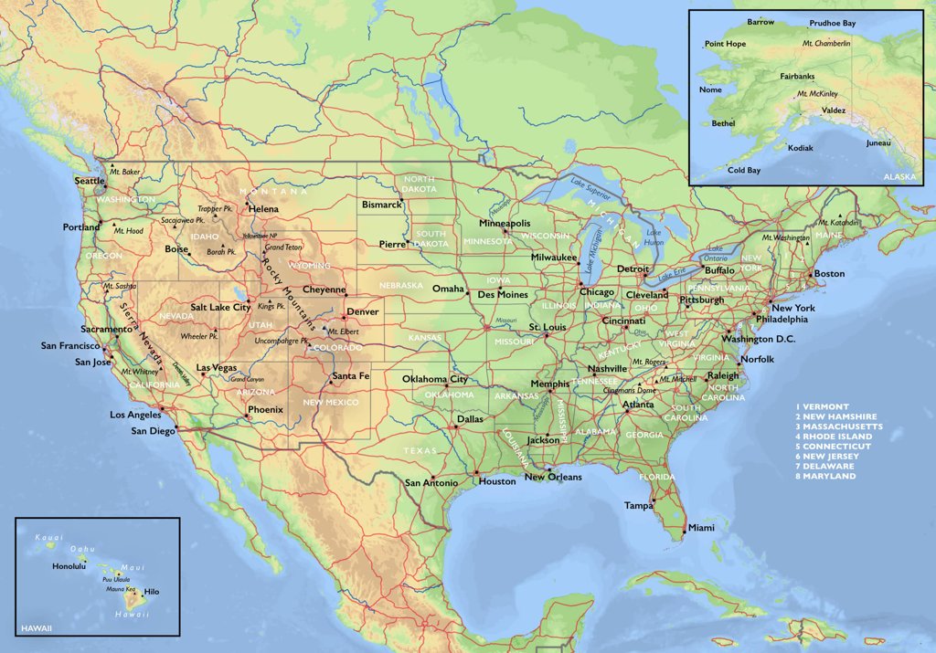 Free Maps of the United States | Mapswire